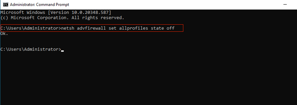How to disable/enable Firewall in Windows Server?