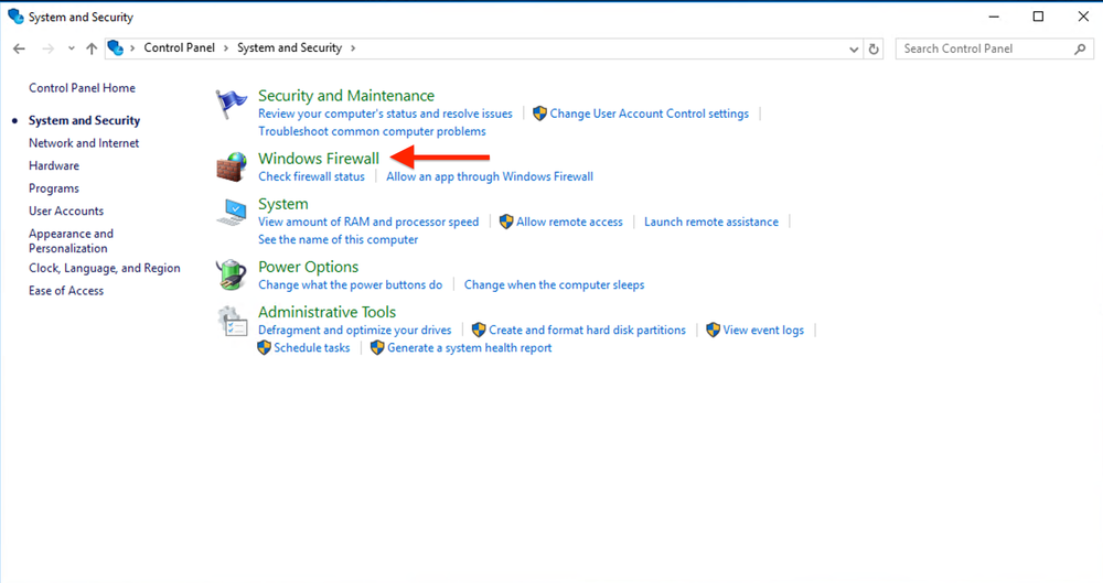 How to block a port in a Windows firewall?