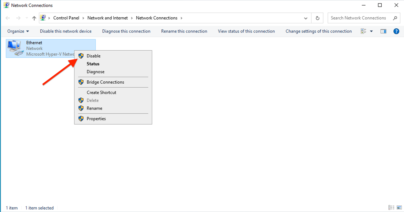 How to restart network adapter on windows?