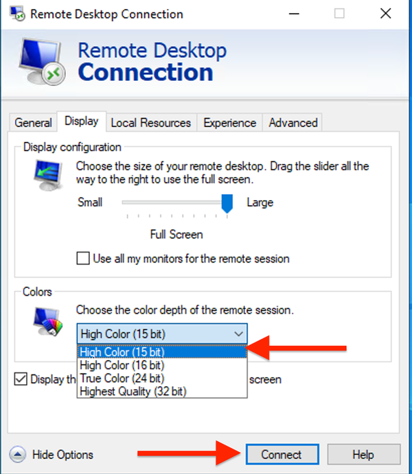 How to fix Remote desktop connection protocol error 0x112f?