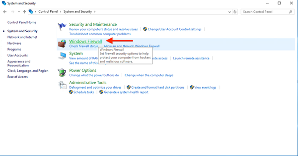 How to enable a port in Windows firewall?