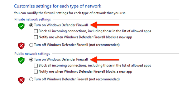 How to disable/enable Firewall in Windows Server?