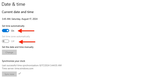 How to Resolve Time Sync Failures in Windows 10, 11, and Windows Server